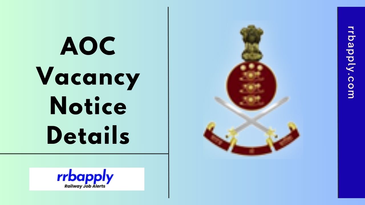 AOC Recruitment 2024 Notification, 723 AOC Group C Jobs Application Starts @ aocrecruitment.gov ...